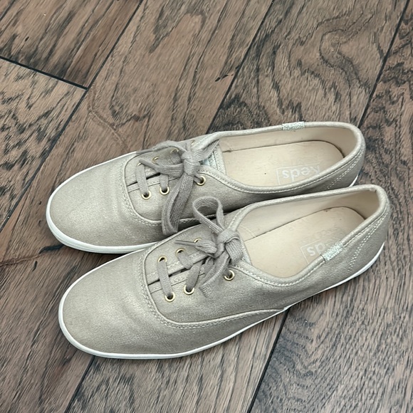 Keds | Shoes | Gold Canvas Keds Sneakers Ladies Size 8 | Poshmark
